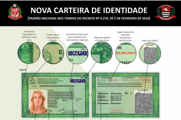 Nova carteira de identidade começa a ser emitida em São Paulo