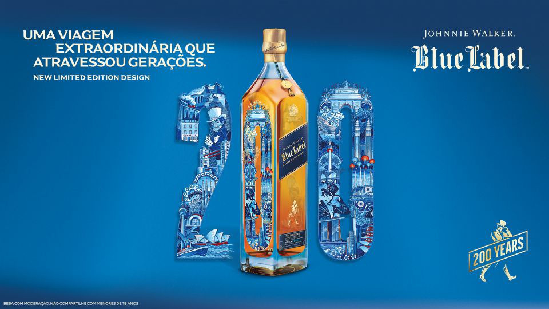 Johnnie Walker celebra 200 anos com rótulos comemorativos | Layout | OPOVO+
