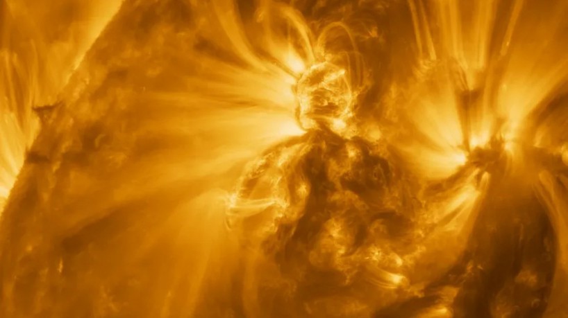 Foto do Sol com alta resolução mostra imagem que lembra a de uma pessoa