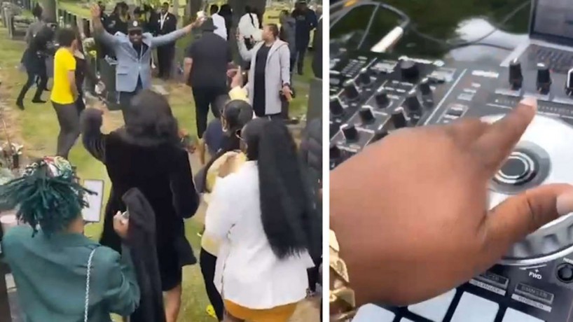 Parentes transformam funeral em 'rave' e dançam em cemitério na Inglaterra