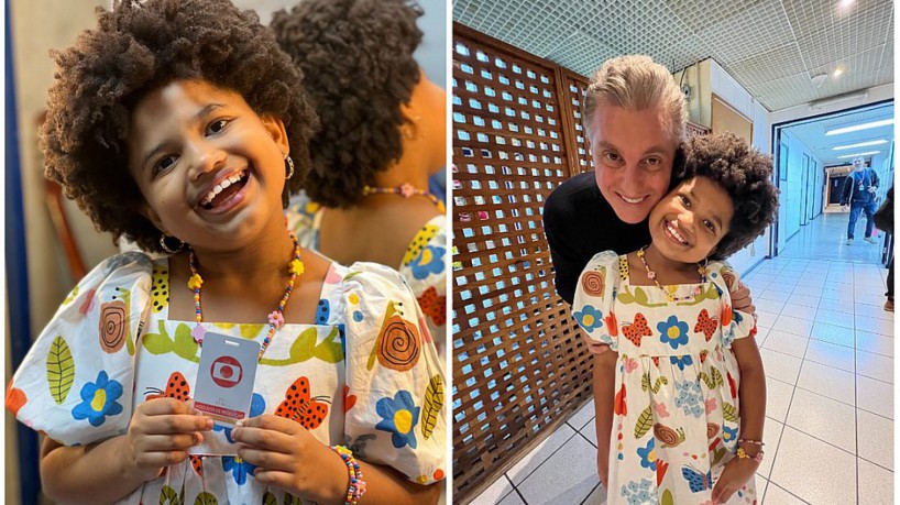 Baiana de 8 anos emociona cantando no Domingão com Huck