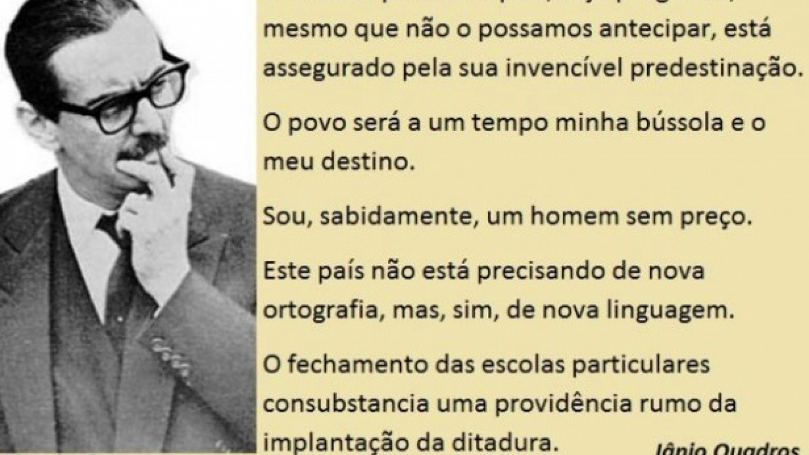 Há 31 anos morria Jânio Quadros | Eliomar de Lima | OPOVO+