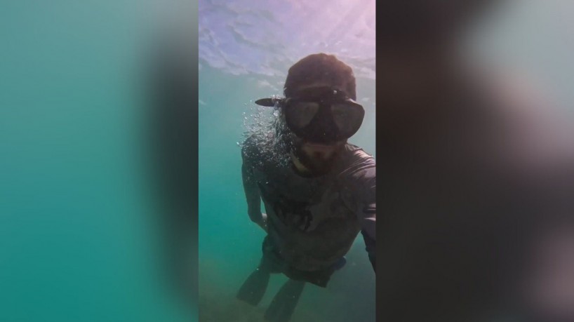 Mergulhador filma o próprio resgate no mar de Alagoas; entenda