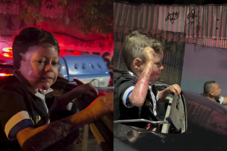 Menino Gui e a mãe são assaltados na saída do jogo do Vasco