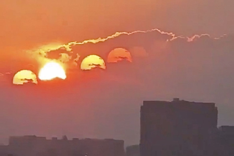 Fenômeno raro dos 7 sóis aparece na China; entenda como acontece