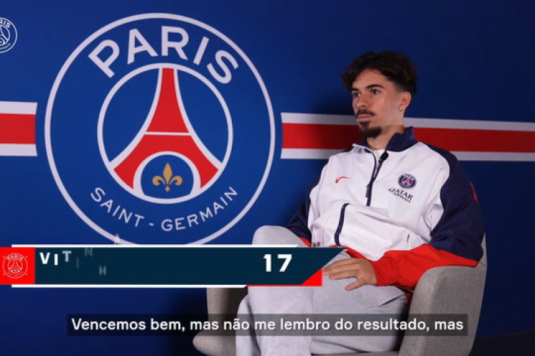 Vitinha relembra estreia após completar 100 jogos pelo PSG