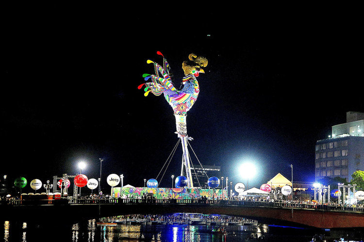 Carnaval no Recife: feito de material reciclado, Galo Gigante reúne ...