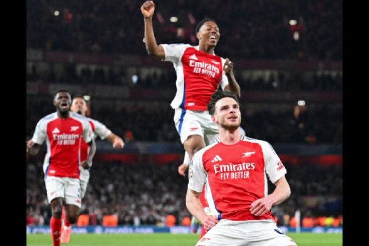Declan Rice brilha e Arsenal larga em vantagem contra o Real Madrid