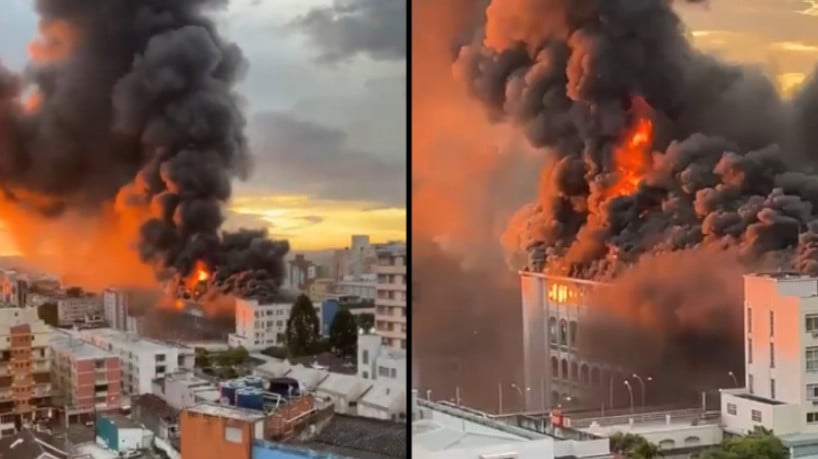 RS: incêndio atinge escola a 600 metros de onde era a boate Kiss