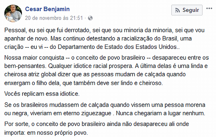 Secretário de Educação do Rio critica palestra de Taís Araújo